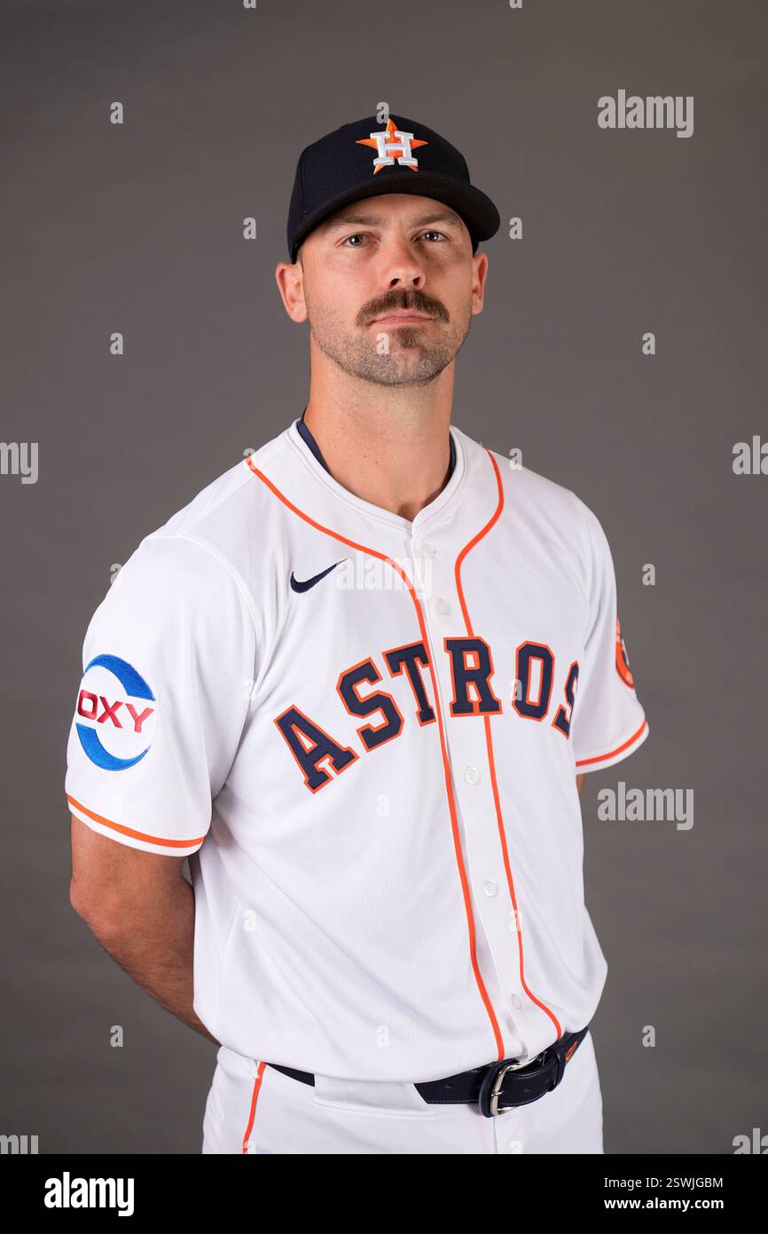 Houston Astros pitcher Tayler Scott poses during photo day at the team ...