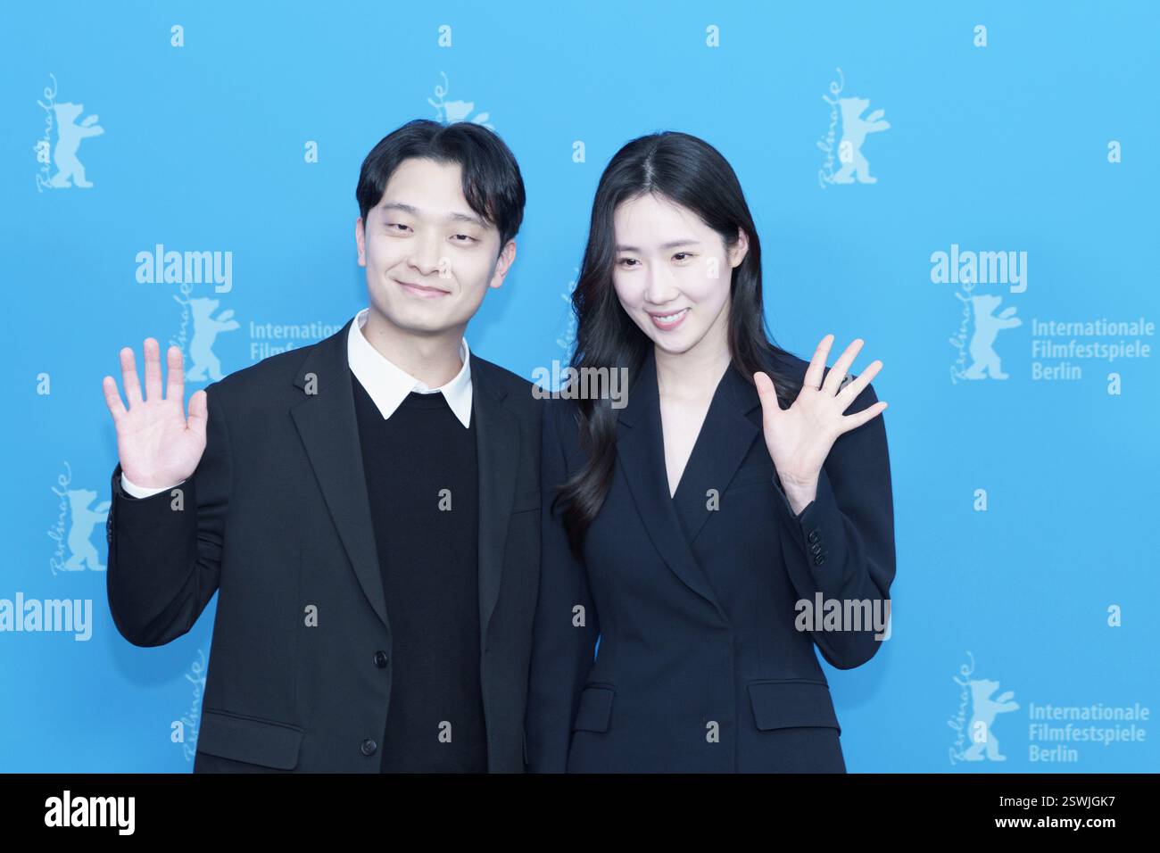 Ha Seong-guk, Kang Soyi, Hong Sang-soo, Yun-hee Cho and Kwon Hae-hyo pose at the "Geu Jayeoni ...