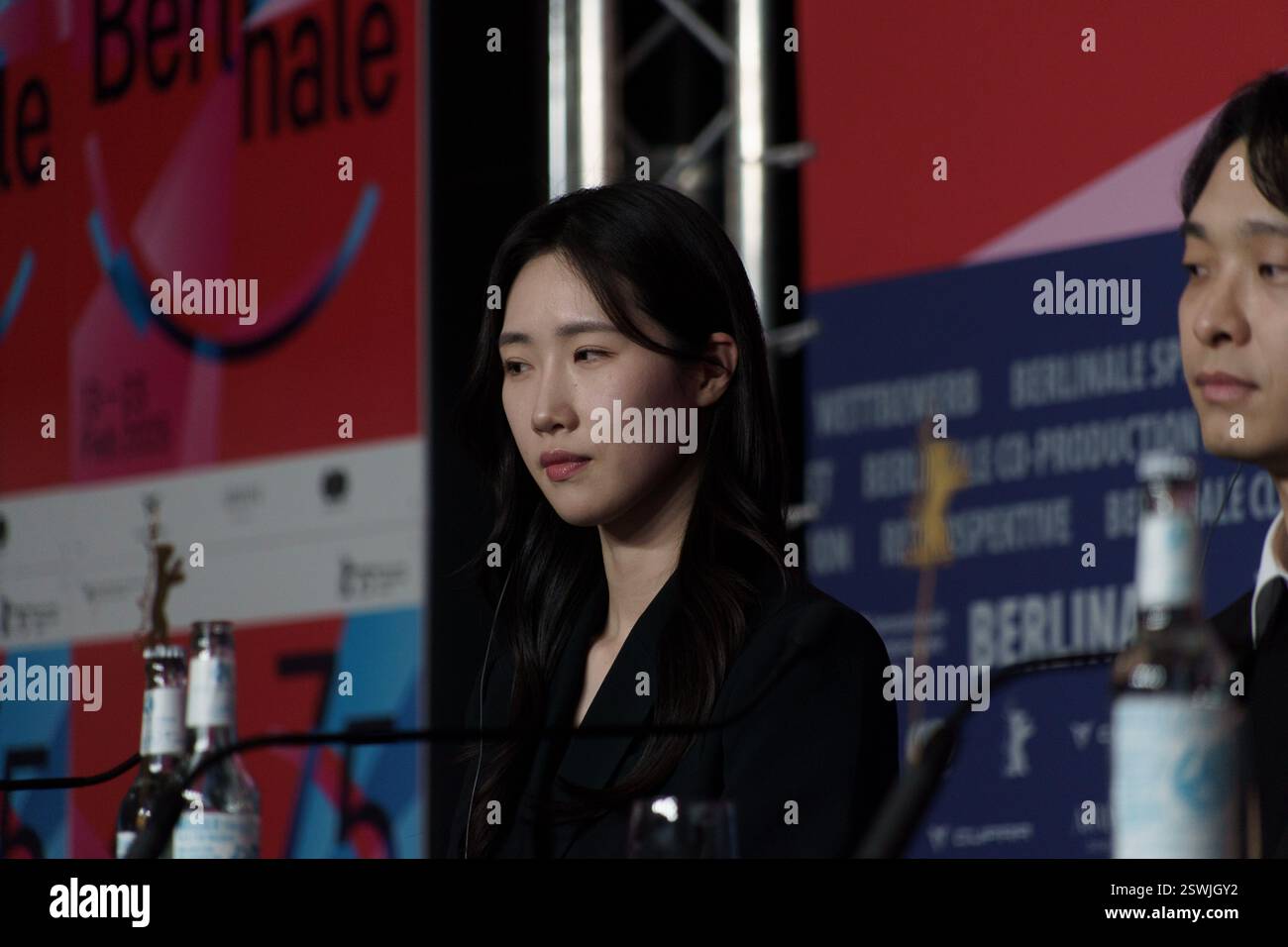 Kang Soyi, Ha Seong-guk, Hong Sang-soo, Yun-hee Cho, Kwon Hae-hyo and Mathilde Henrot attend the ...