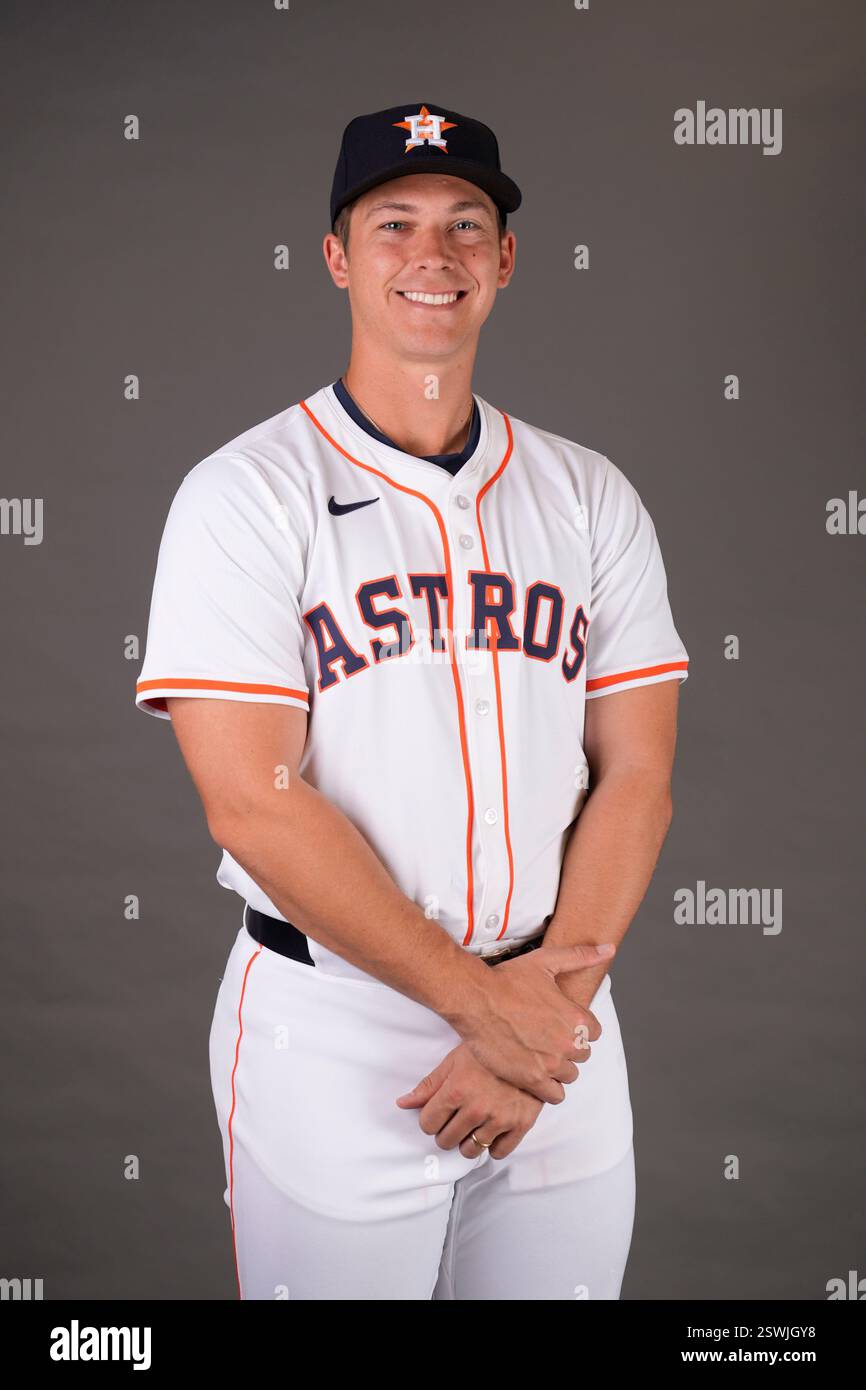 Houston Astros pitcher Glenn Otto poses during photo day at the team's ...