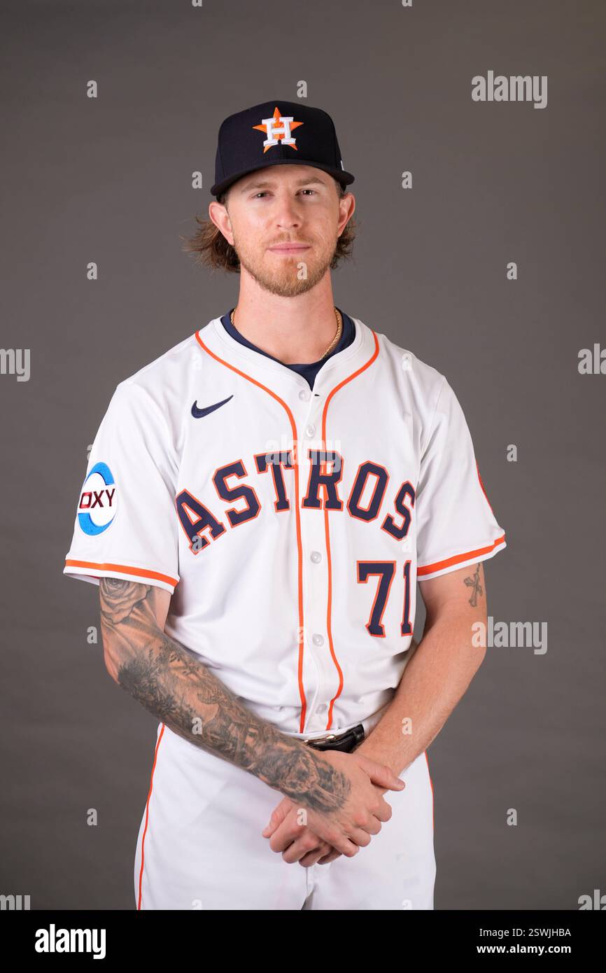 Houston Astros pitcher Josh Hader poses during photo day at the team's ...