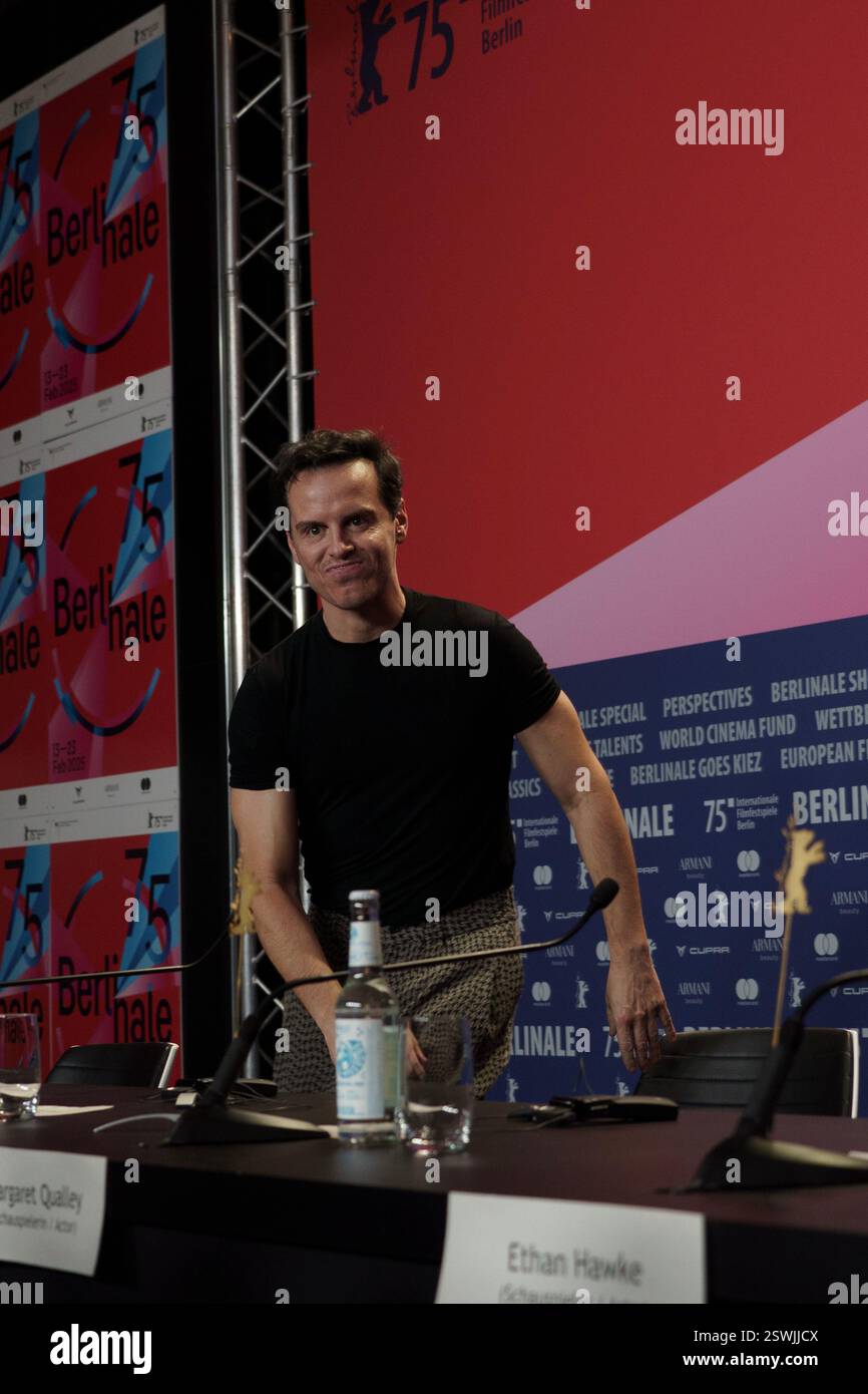 Irish actor Andrew Scott, US actress Margaret Qualley, US actor Ethan ...