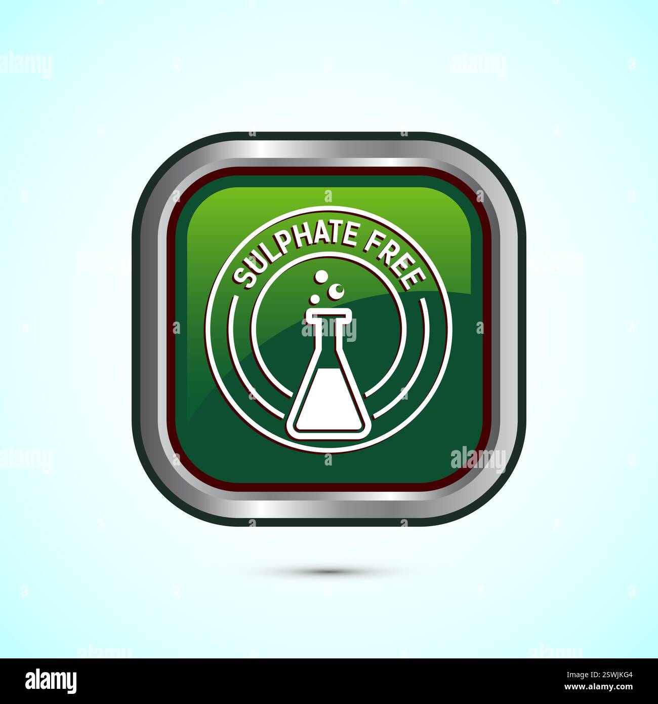 Sulfate free icon design illustration. No sulphate badge label for ...
