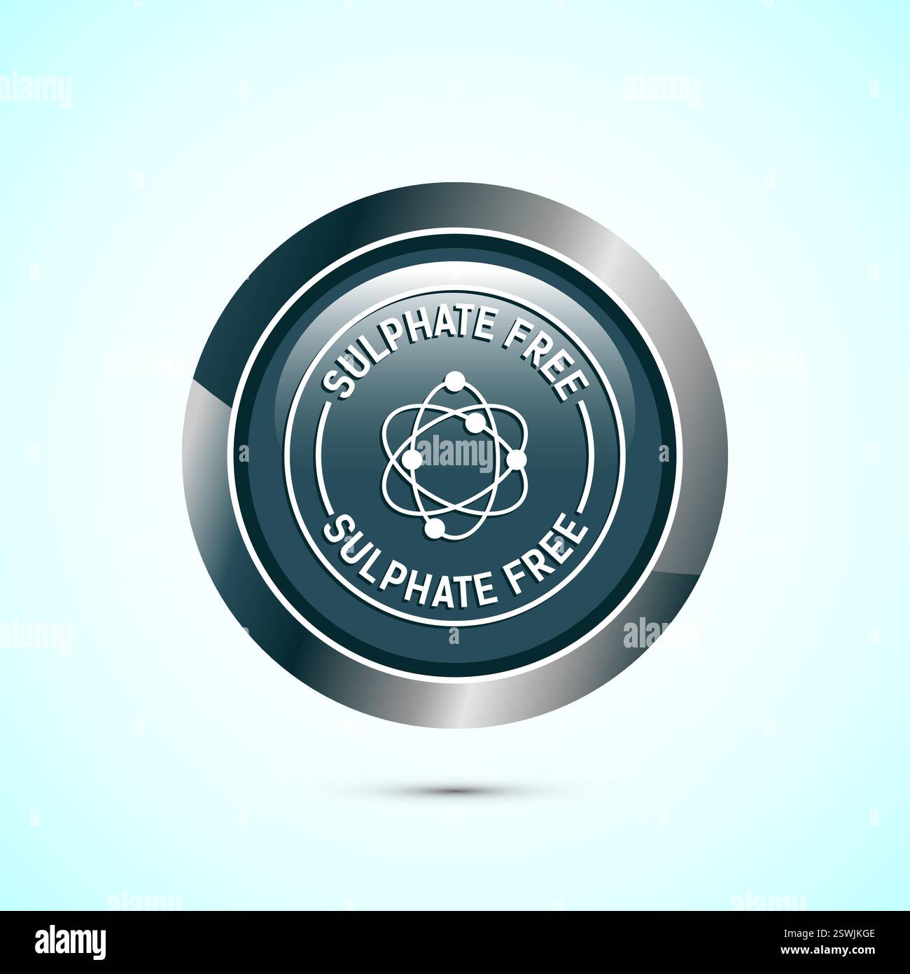 Sulfate free icon design illustration. No sulphate badge label for ...