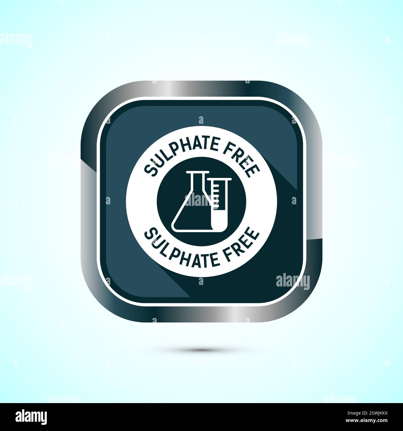 Sulfate free icon design illustration. No sulphate badge label for ...