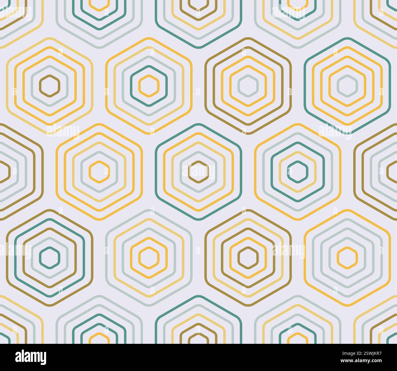 Hexagon background. Rounded stacked hexagons mosaic cells. Large hexagons. Multiple tones color ...