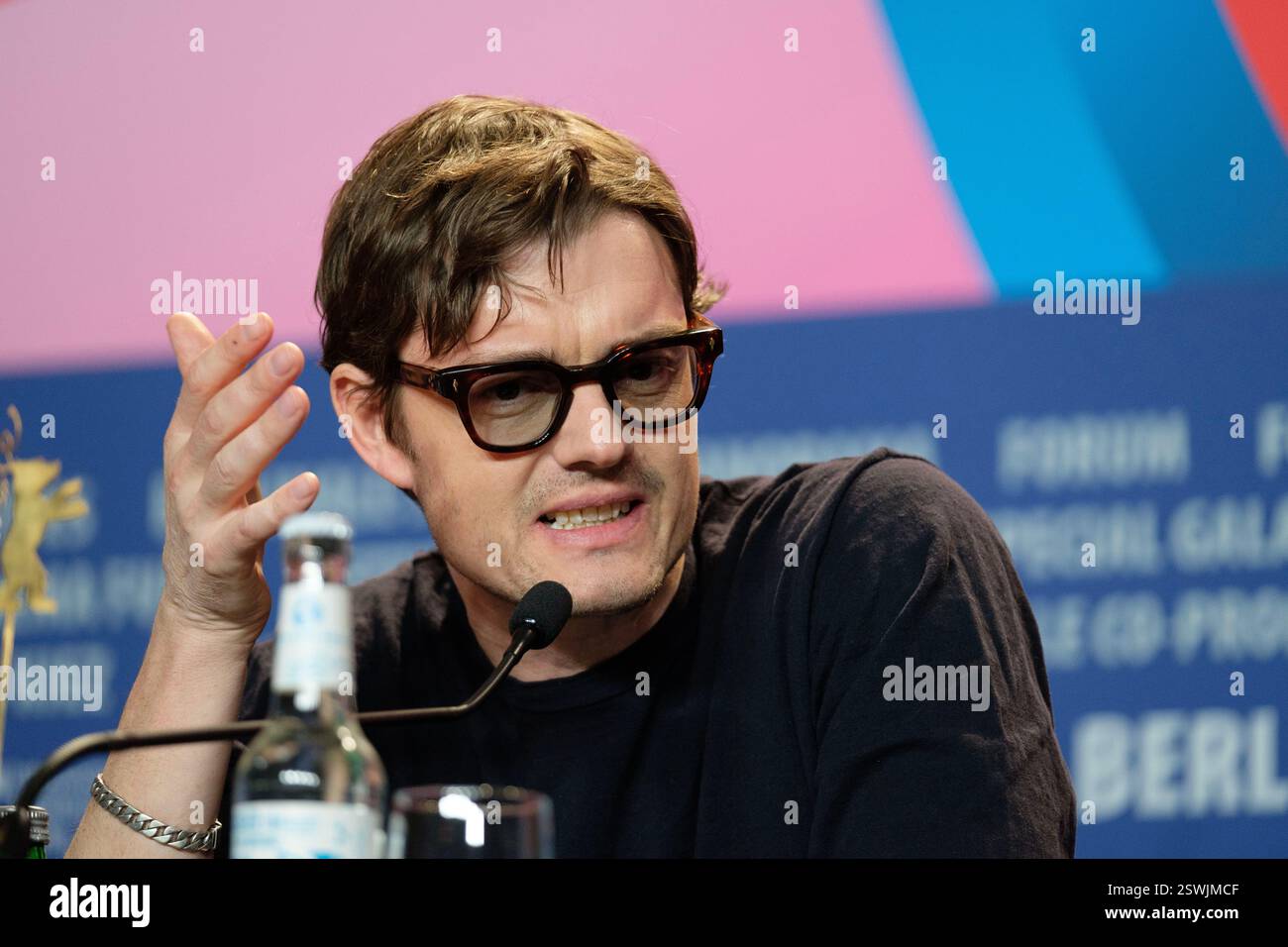 British actor Sam Riley attends a press conference for the film ...