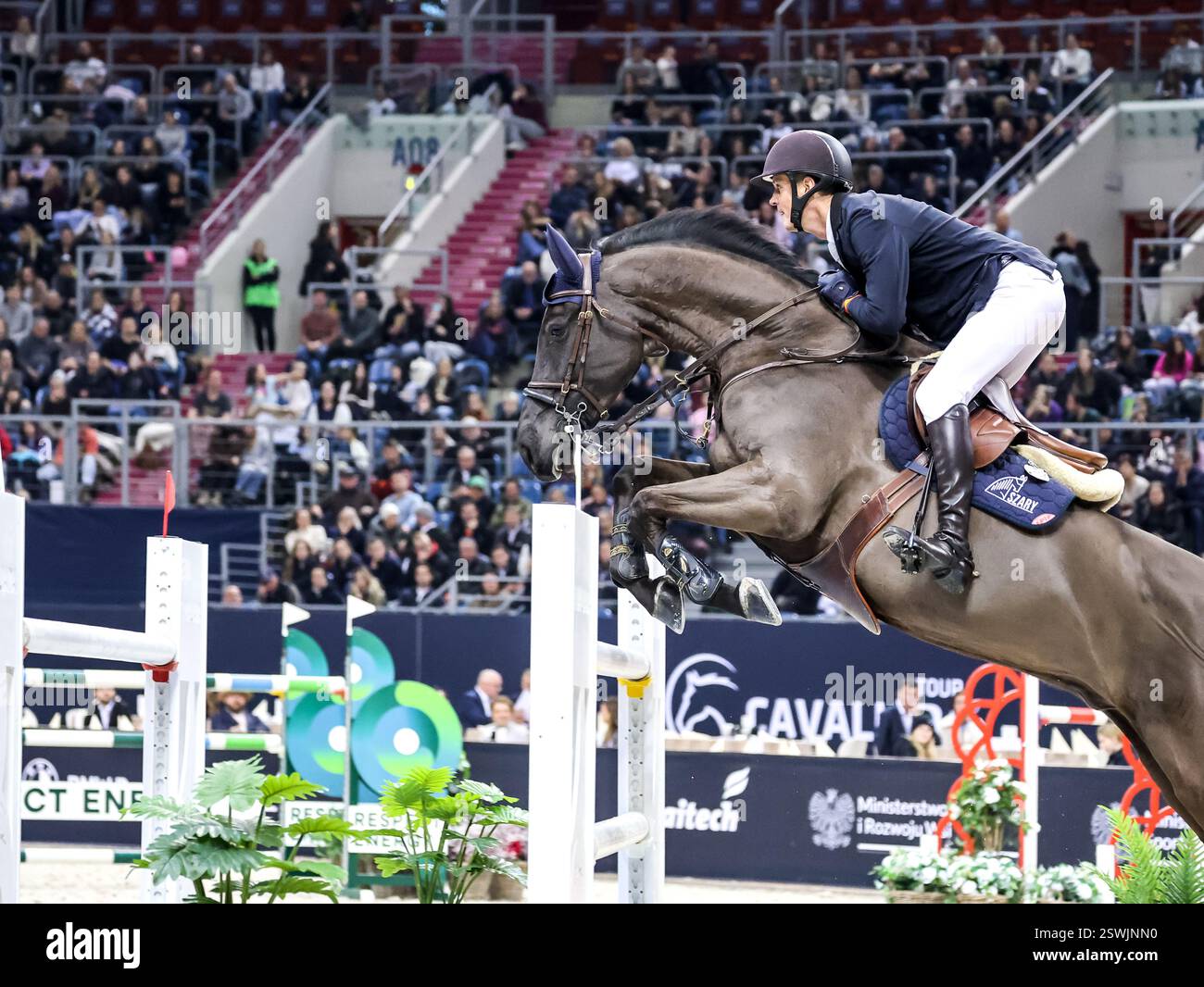 Michal Ziebicki of Poland on Balous Batman competes in Cavaliada CSI4 ...