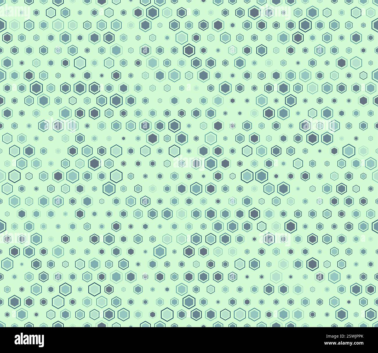 Seamless Hexagon Pattern Multicolored Geometric Elements Of Varied Size Hexagon Mosaic