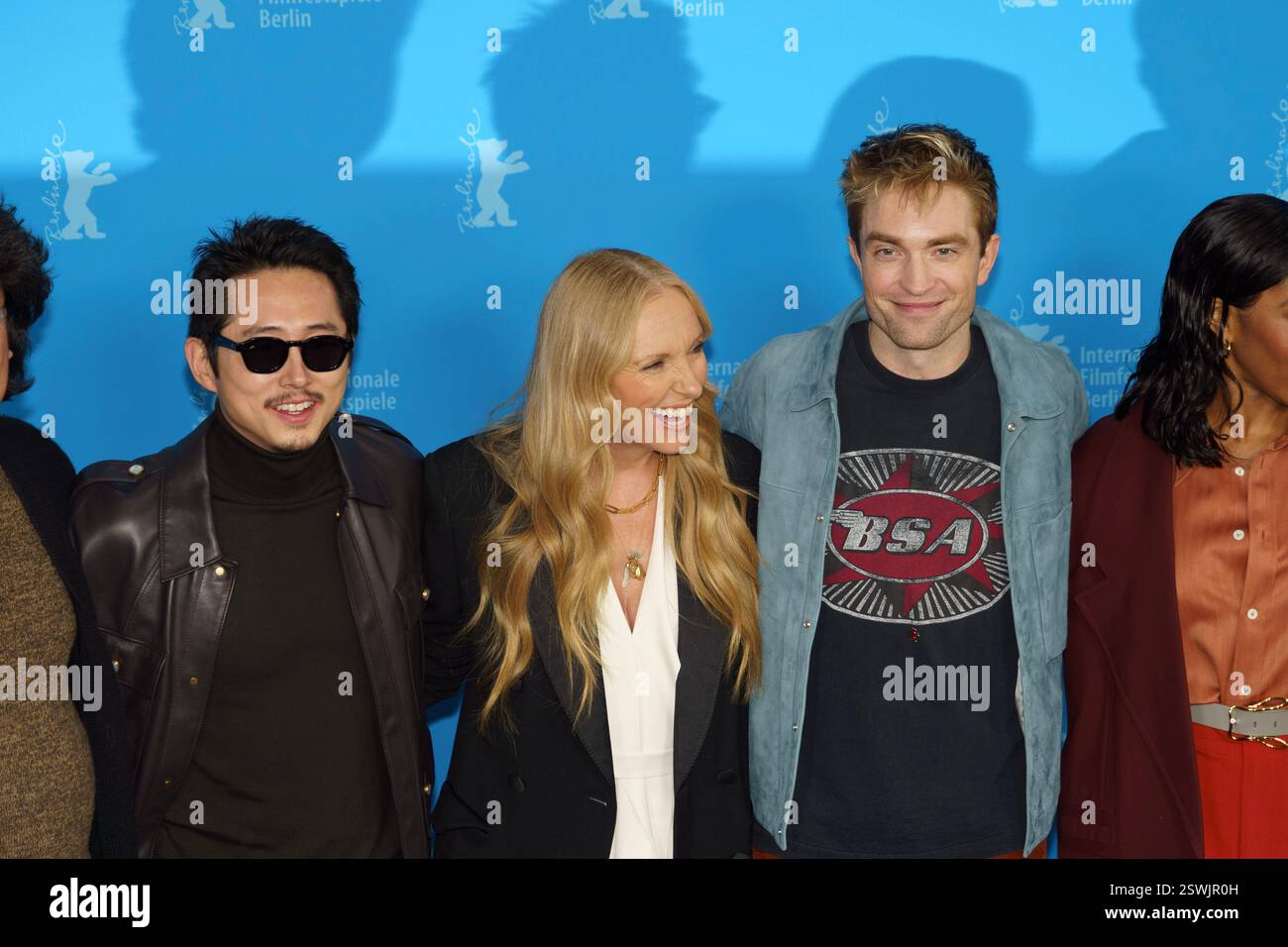 (L-R) US actor Steven Yeun, Australian actress Toni Collette, English ...