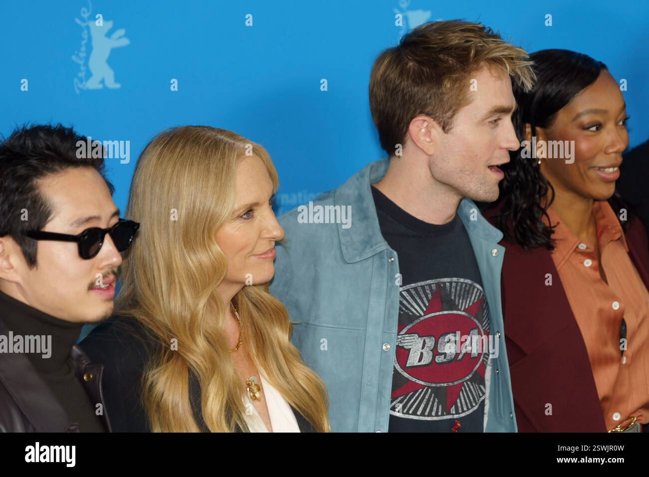 (L-R) US actor Steven Yeun, Australian actress Toni Collette, English ...