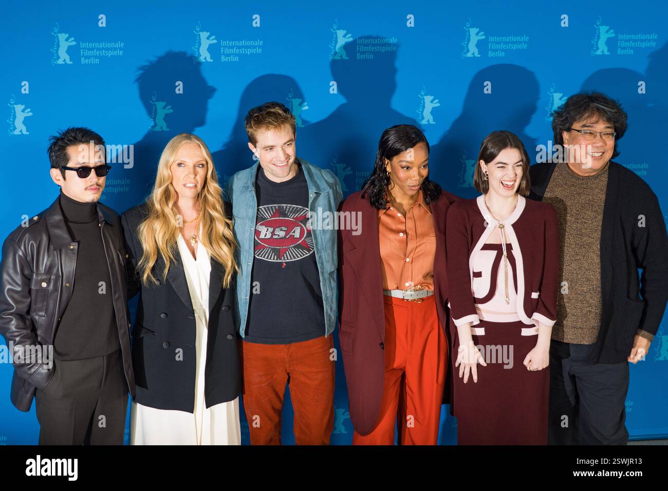 (L-R) US actor Steven Yeun, Australian actress Toni Collette, English ...