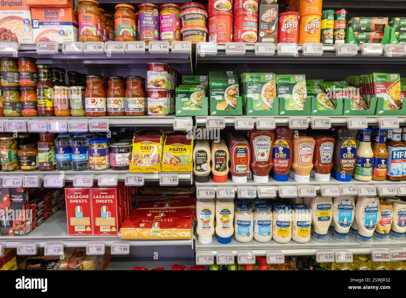 Convenience Store Supermarket Shelves With Sauces For Sale In Ireland ...