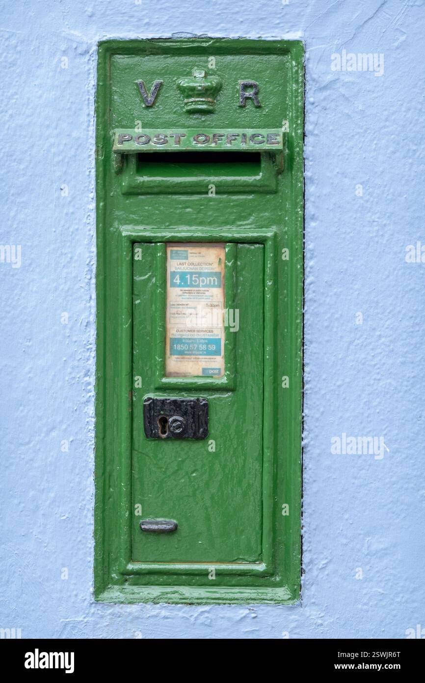 Old Irish Cast Iron In Wall Postal Box Post Box, Queen Victoria era ...