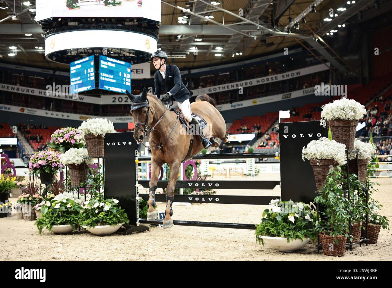 Hannes Ahlmann of Germany with Armison during the Prize of AJ Produkter ...