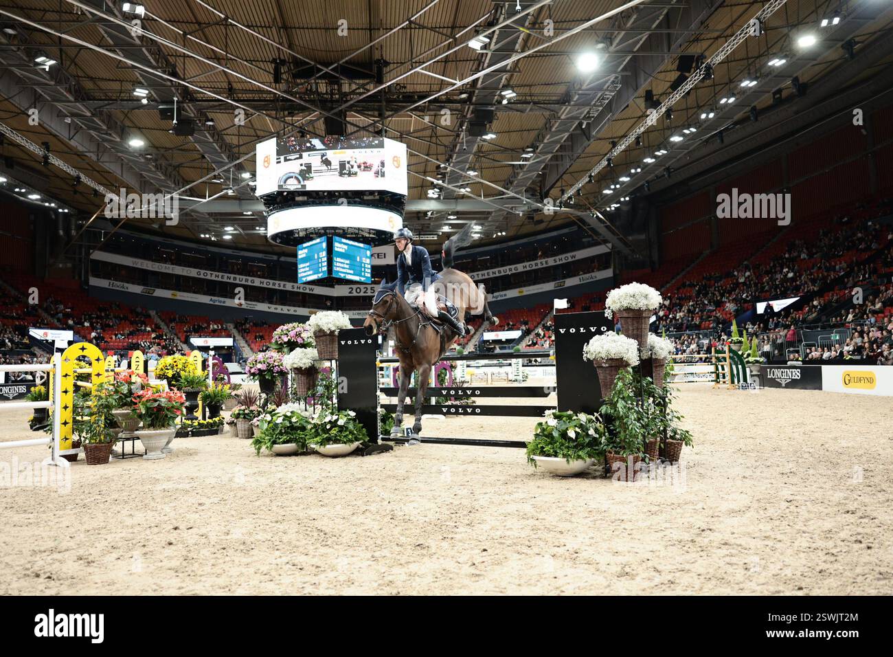 Adam Carey of Sweden with Quebello D during the Prize of AJ Produkter ...