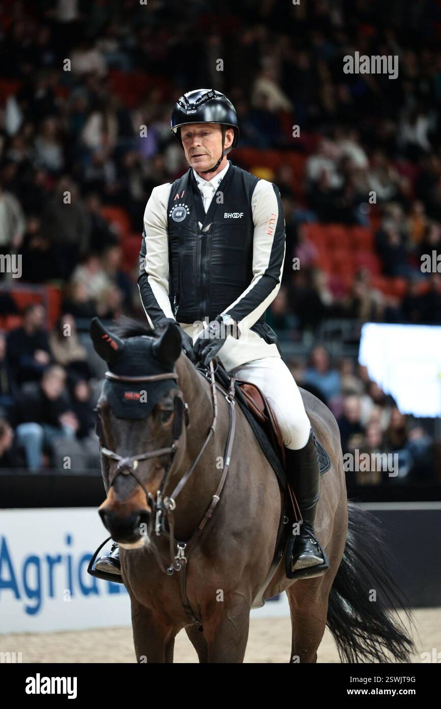 Peder Fredricson of Sweden with Alcapone des Carmille during the Prize ...