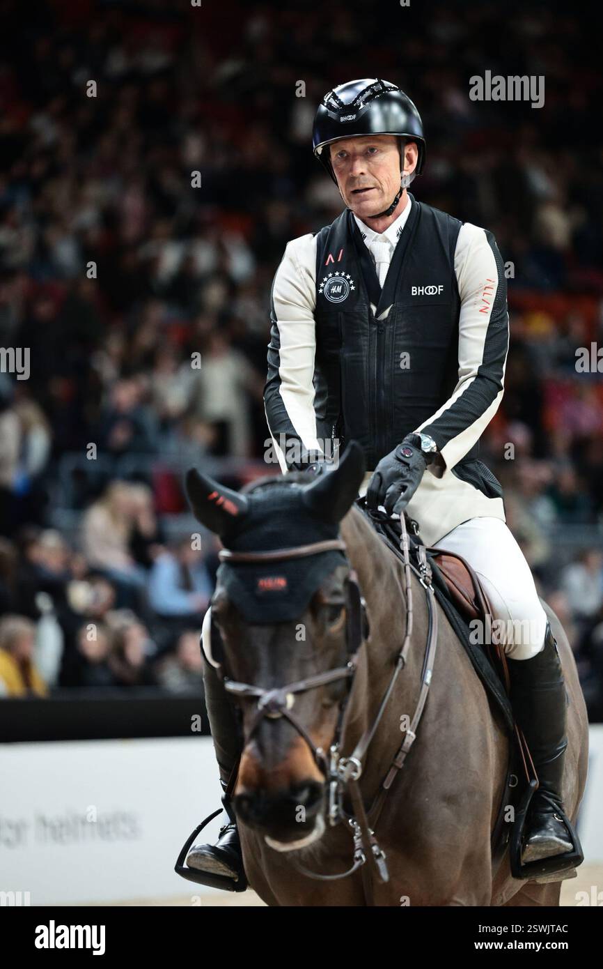 Peder Fredricson of Sweden with Alcapone des Carmille during the Prize ...