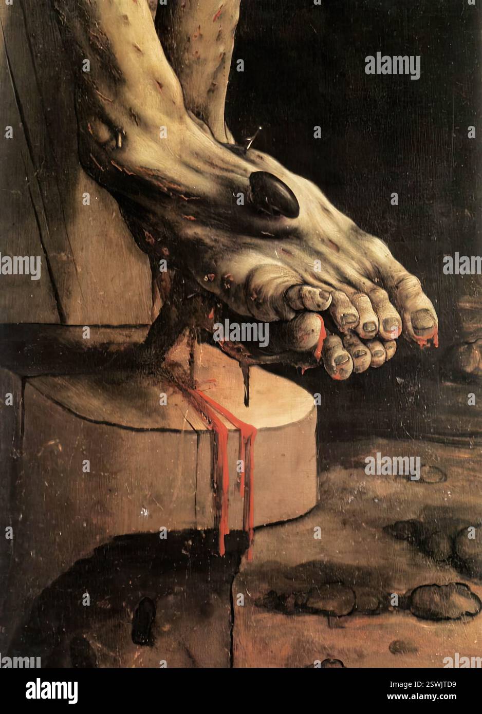 GRÜNEWALD, Matthias (b. 1470/80, Würzburg, d. 1528, Halle) The Crucifixion (detail) c. 1515 Oil ...