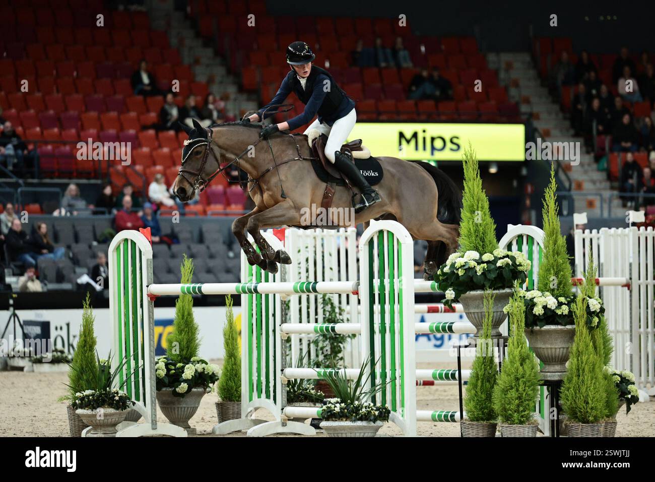 Elvira Aaby-Ericsson of Sweden with Pickachu ter Elzen during the Arena ...