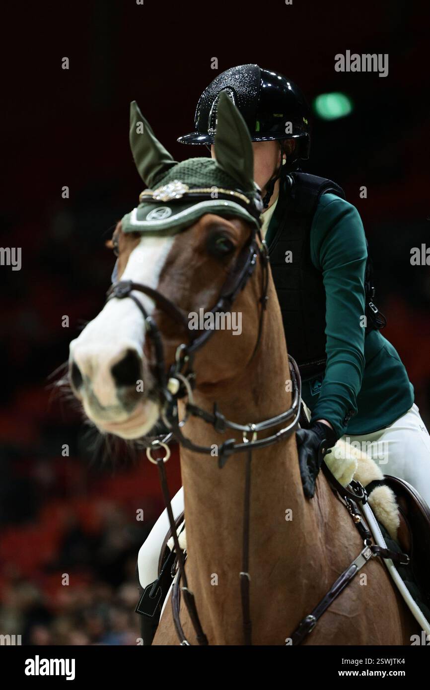 Disa Hammarstedt of Sweden with Idool during the Arena Youth Tour ...