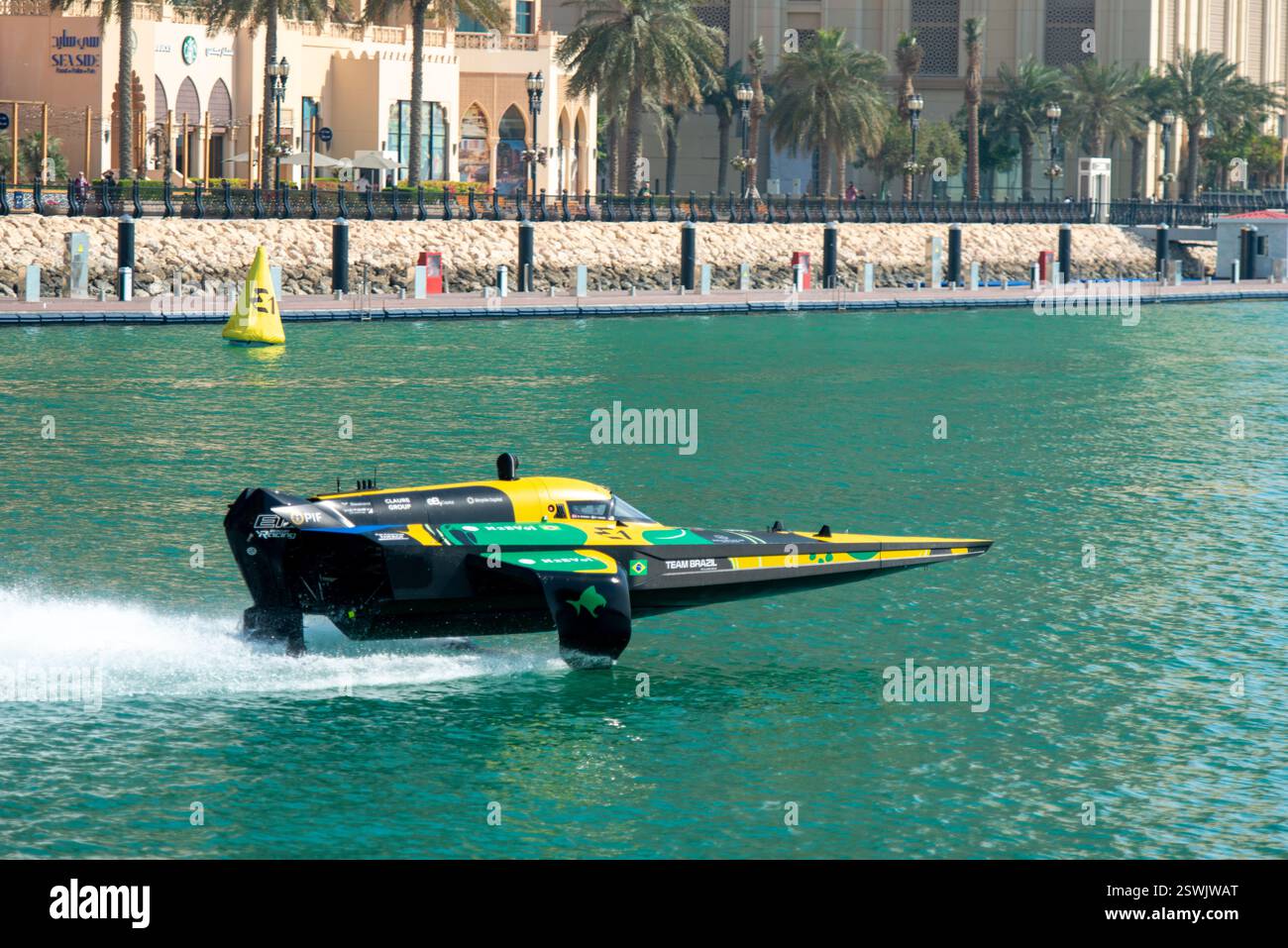 Team Brazil by Claure Group piloted by Timmy Hansen compete during ...