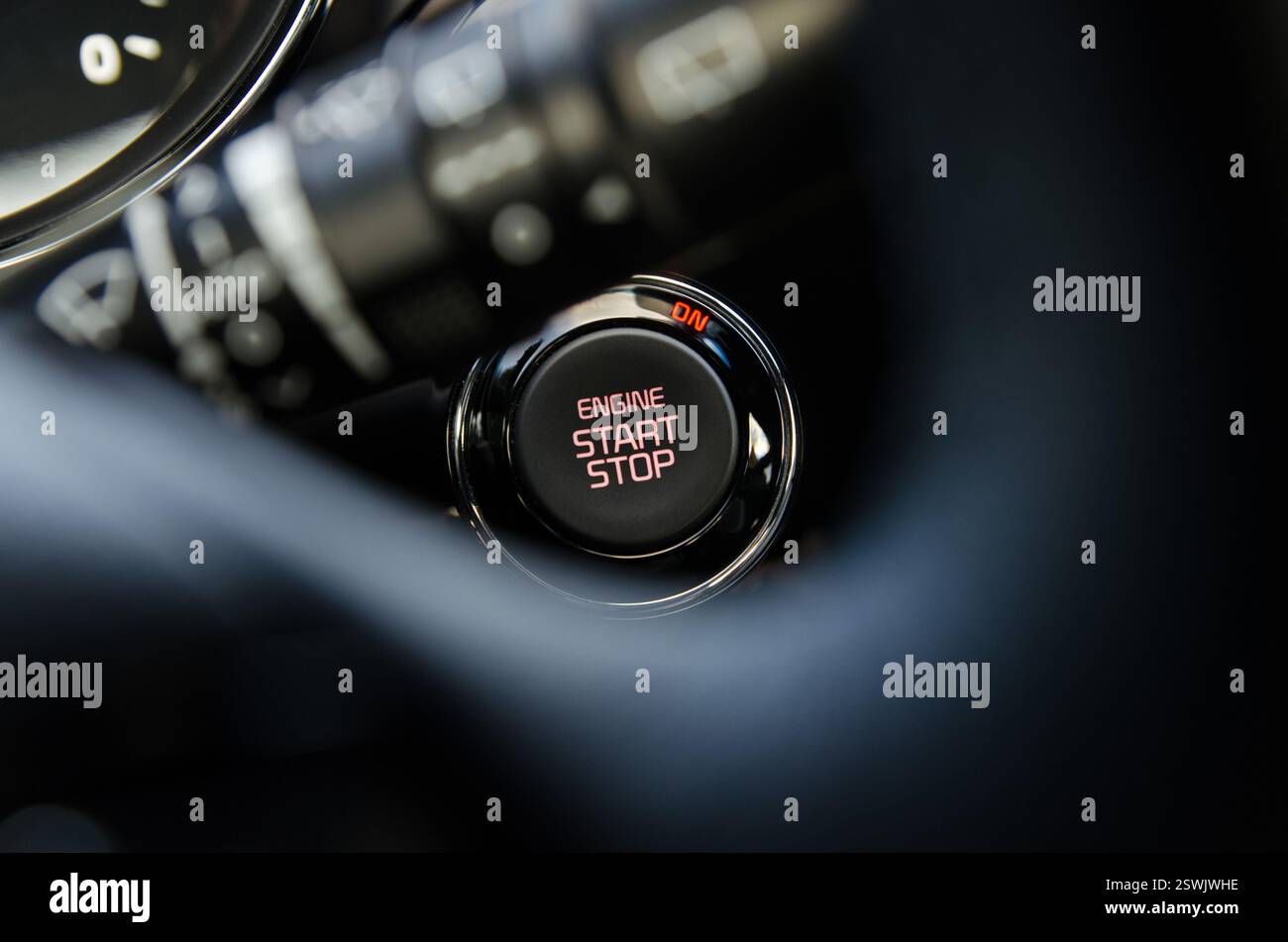 Cars engine start button hi-res stock photography and images - Alamy