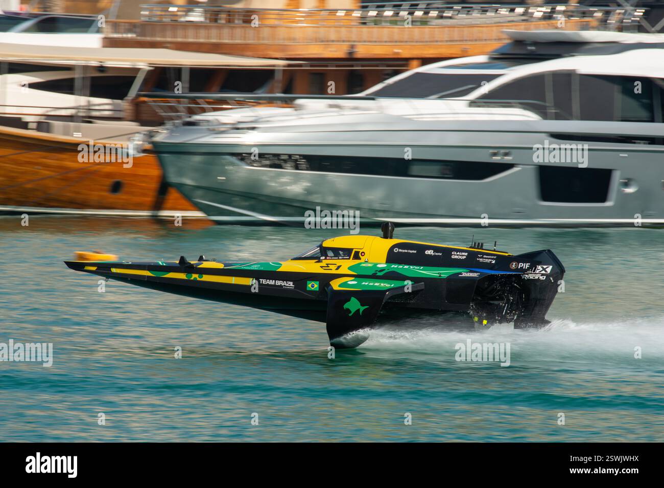 Team Brazil by Claure Group piloted by Timmy Hansen compete during ...