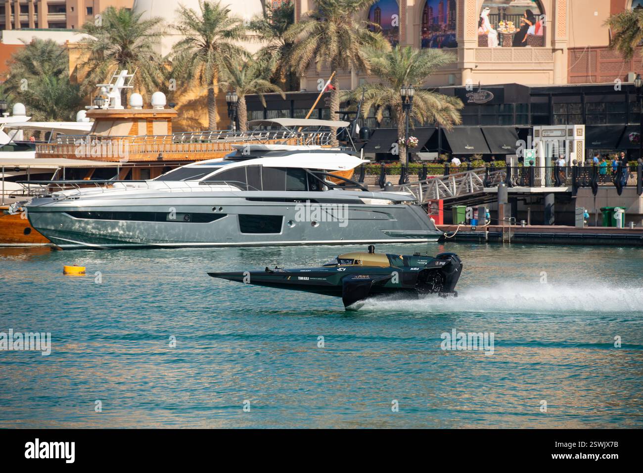 Team Brady piloted by Sam Coleman compete during qualifying in the UIM ...