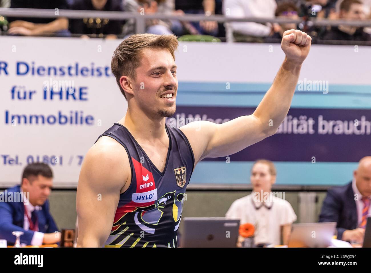 Cottbus, Germany. 21st Feb, 2025. Gymnastics, World Cup, qualification ...