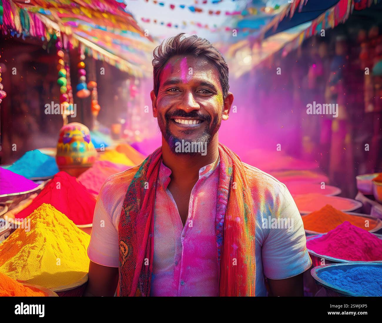 Joyful celebration of Holi brings people together amid vibrant colors ...
