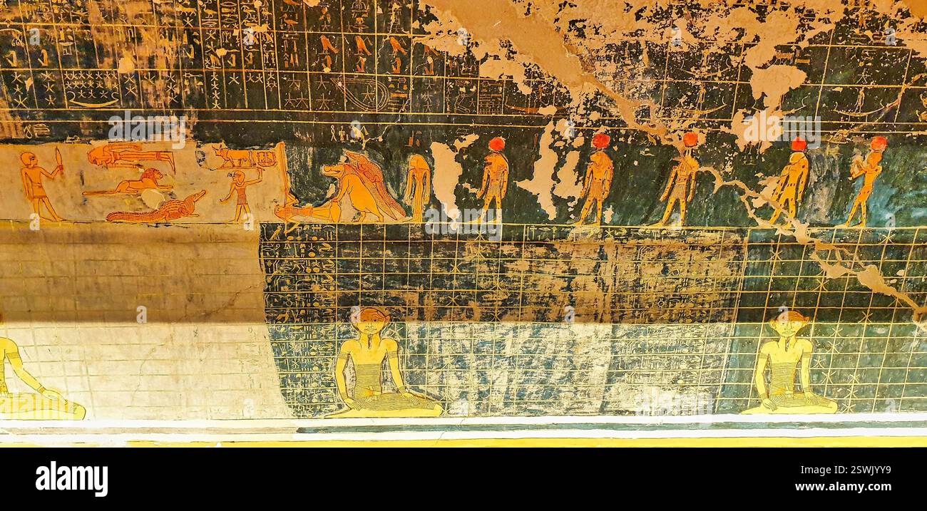 Ramesside star chart on the ceiling.Orion and Womb of Nut and ...