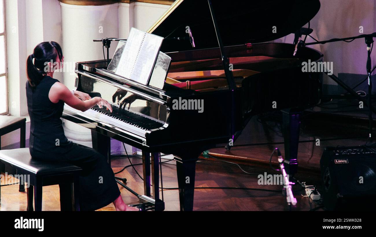 Harmony in Focus: A Cinematic Montage of Musicians Stock Photo - Alamy