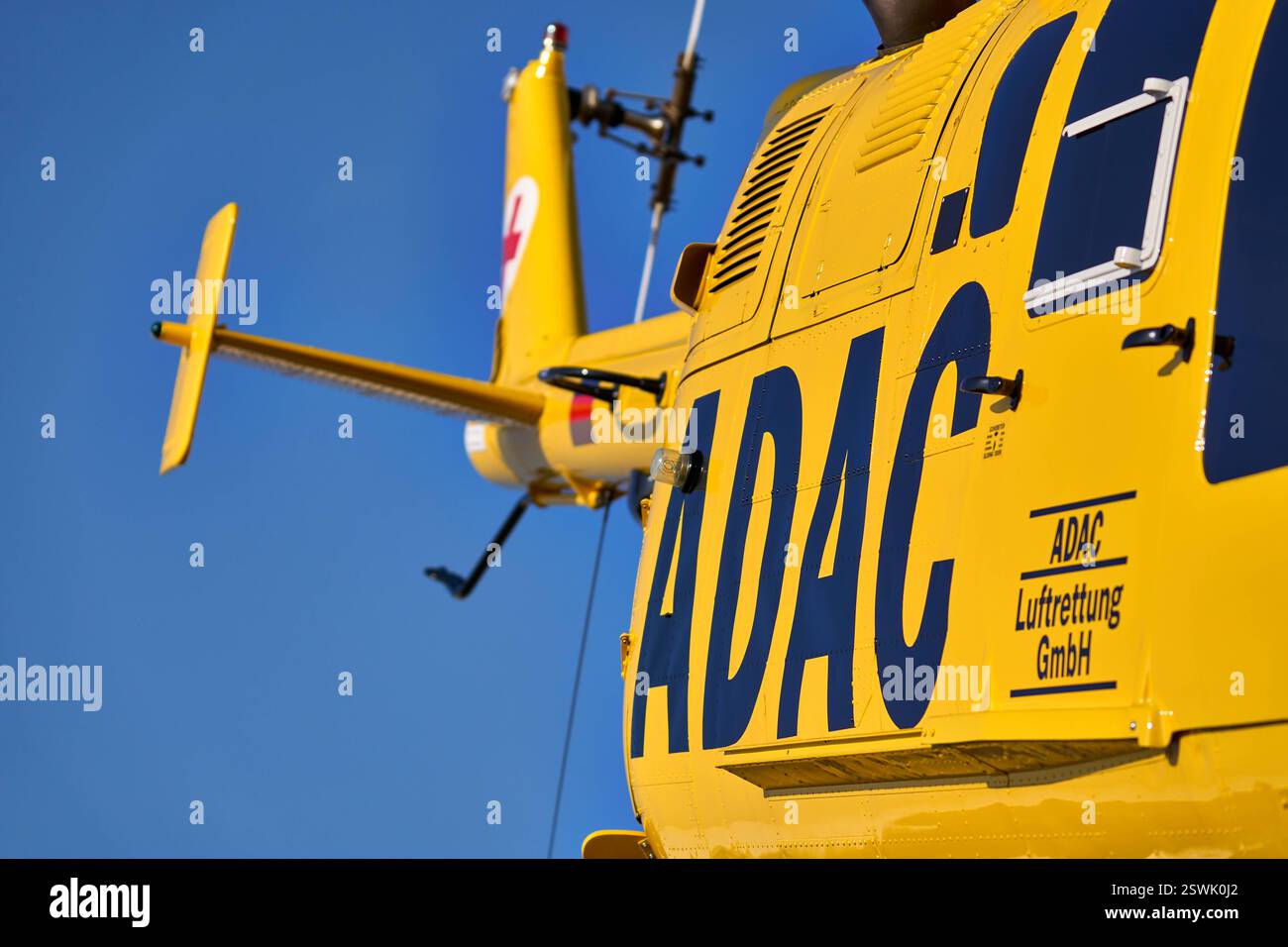 Munich, Bavaria, Germany - February 20, 2025: Close-up of an ADAC ...