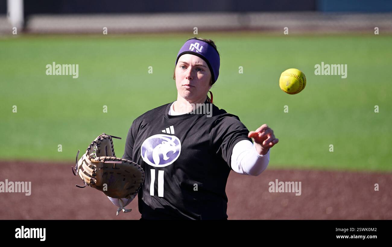 North Alabama's Ryleigh Boyett plays against Lindenwood during an NCAA ...