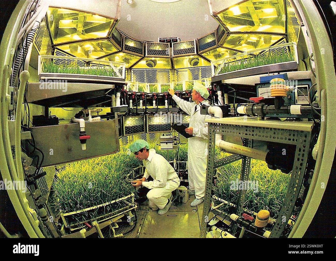 The interior of the Biomass Production Chamber at Kennedy Space Center ...