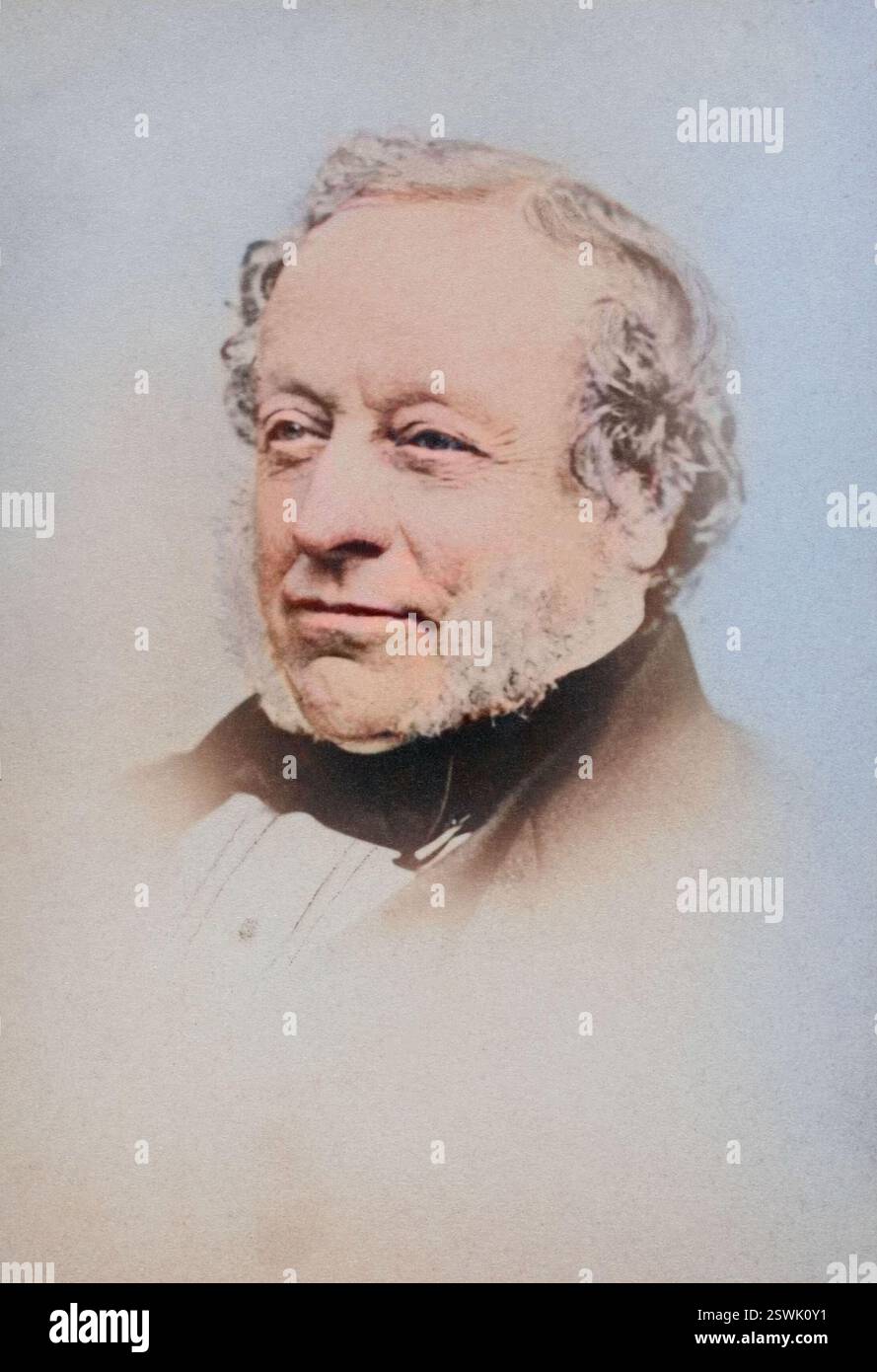 Portrait of Sir Charles Barry (1795-1860). He was an English architect ...
