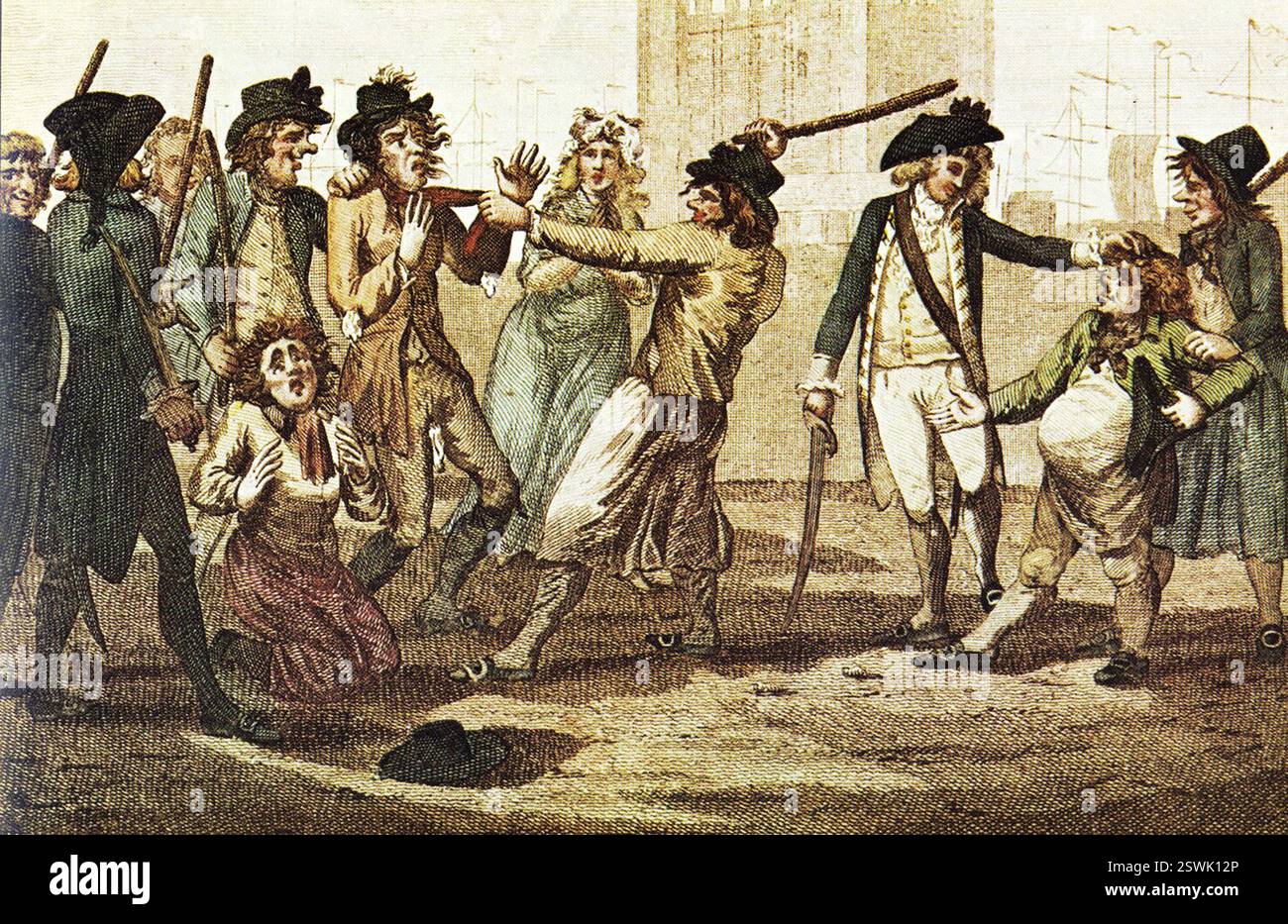 A press gang, 1780, Impressment, also known as "the press" or the ...