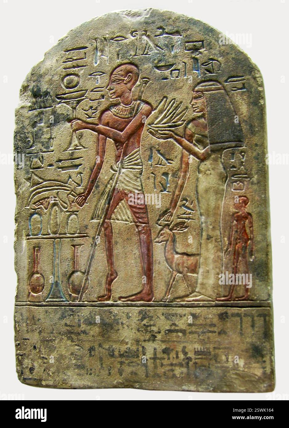 Egyptian stele from the reign of King Amenhotep III (14th century B.C ...