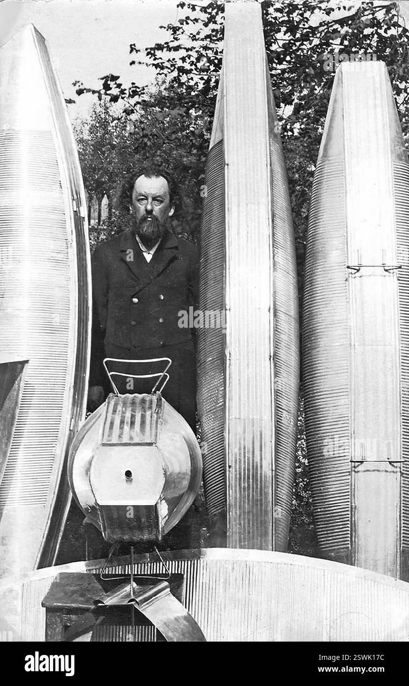 Konstantin Tsiolkovsky (1857-1935), Russian and Soviet rocket scientist ...