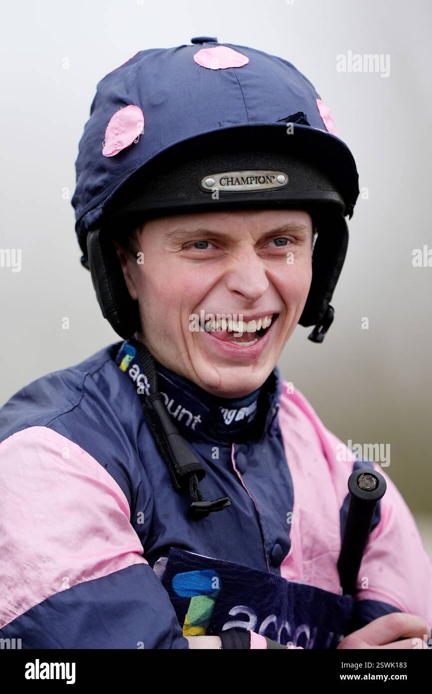 Jockey James Bowen at Warwick Racecourse. Picture date: Friday February ...
