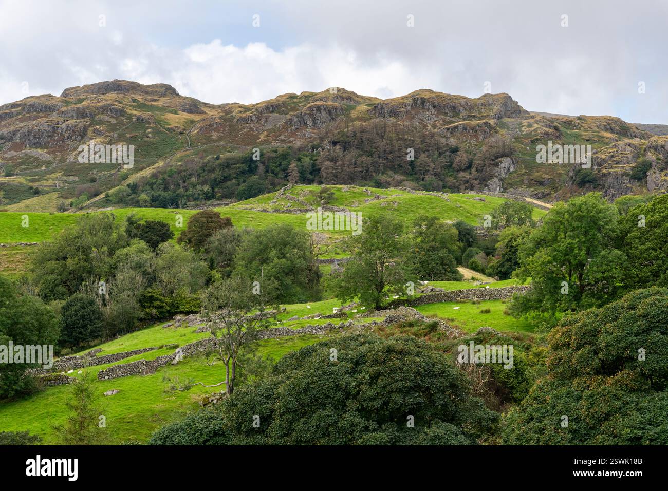A day of changeable weather in the hills around Kentmere near Kendal in ...