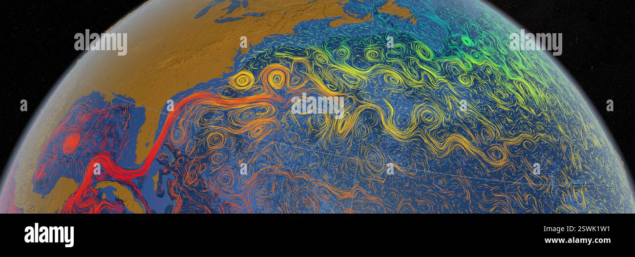 This visualization, based on satellite data, shows the currents and ...