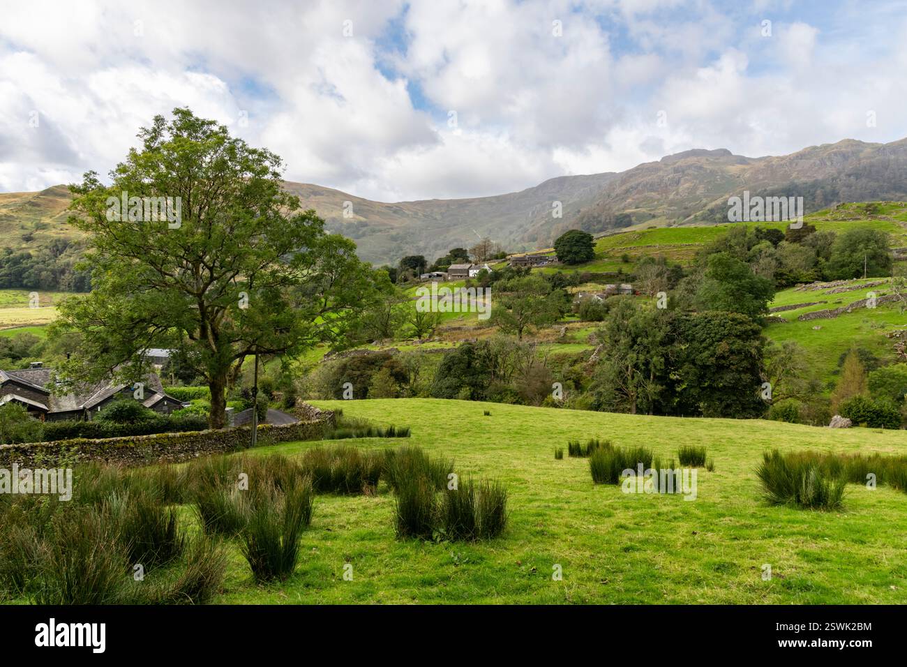 A day of changeable weather in the hills around Kentmere near Kendal in ...