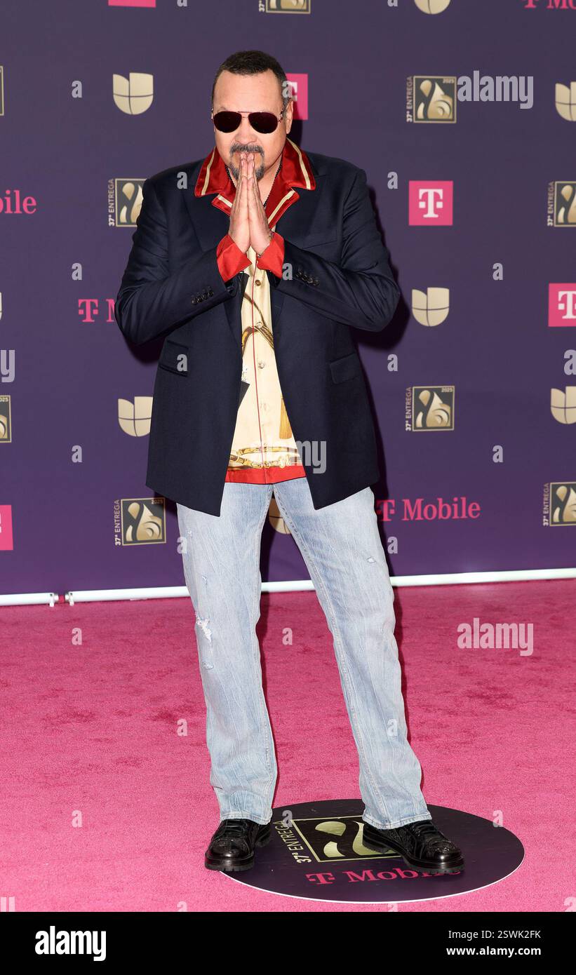 MIAMI, FLORIDA - FEBRUARY 20: Pepe Aguilar attends Univision's 37th ...