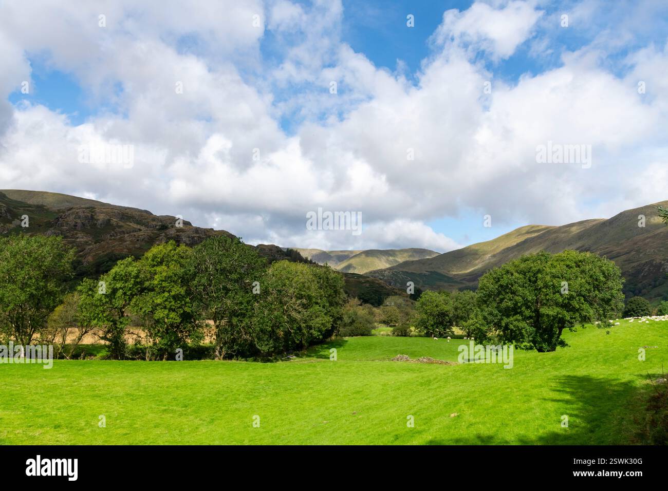 A day of changeable weather in the hills around Kentmere near Kendal in ...