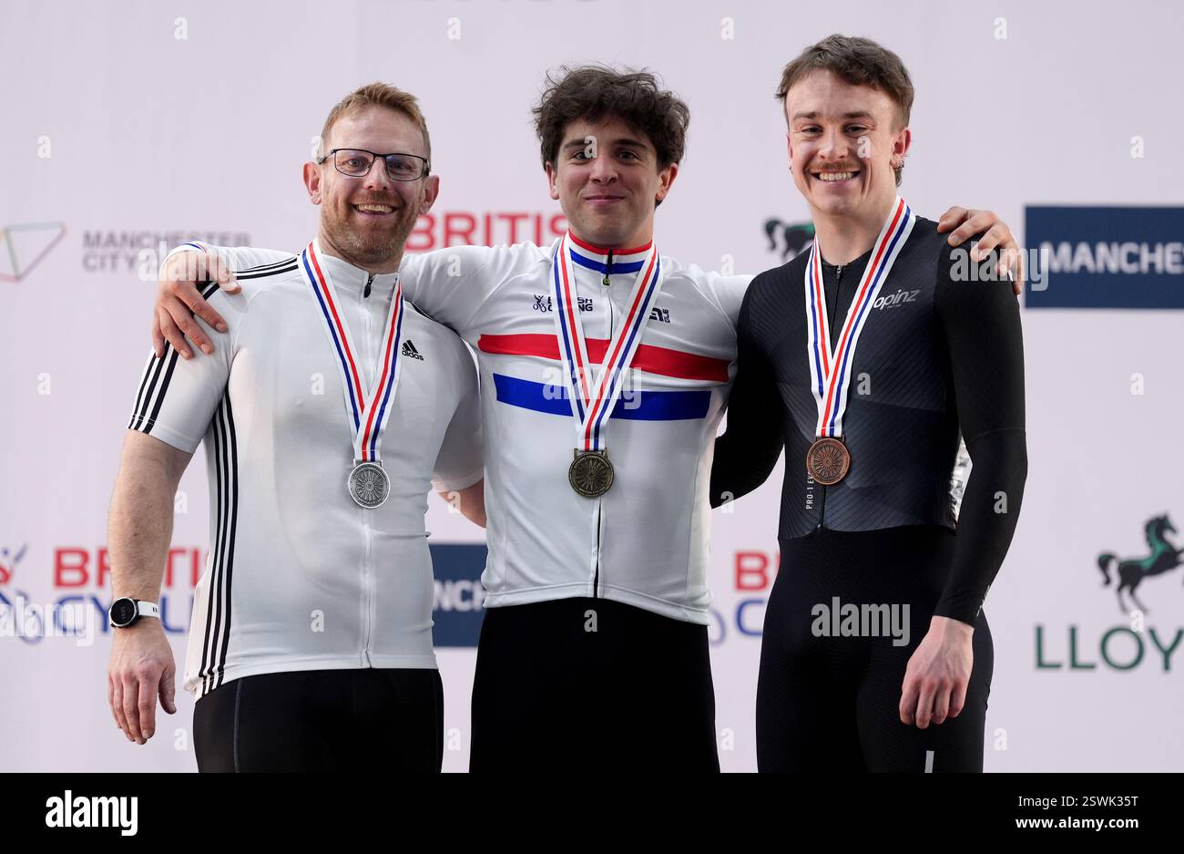 Gold Medalist Archie Atkinson, Silver Medalist Jody Cundy and Bronze ...