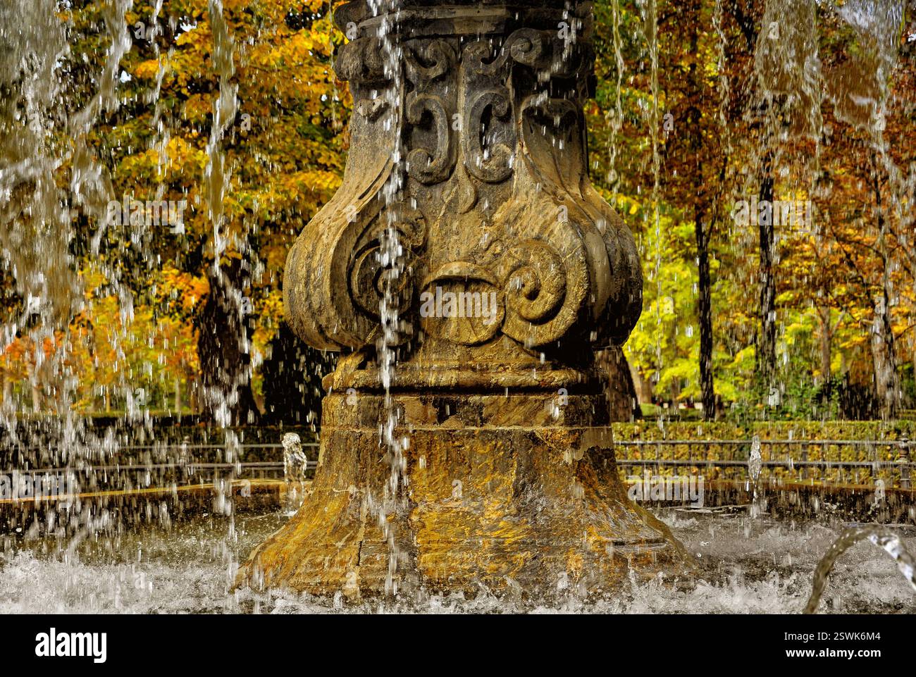 Solid Pillar in Aranjuez's Mythical Fountain of Hercules and the Hydra ...