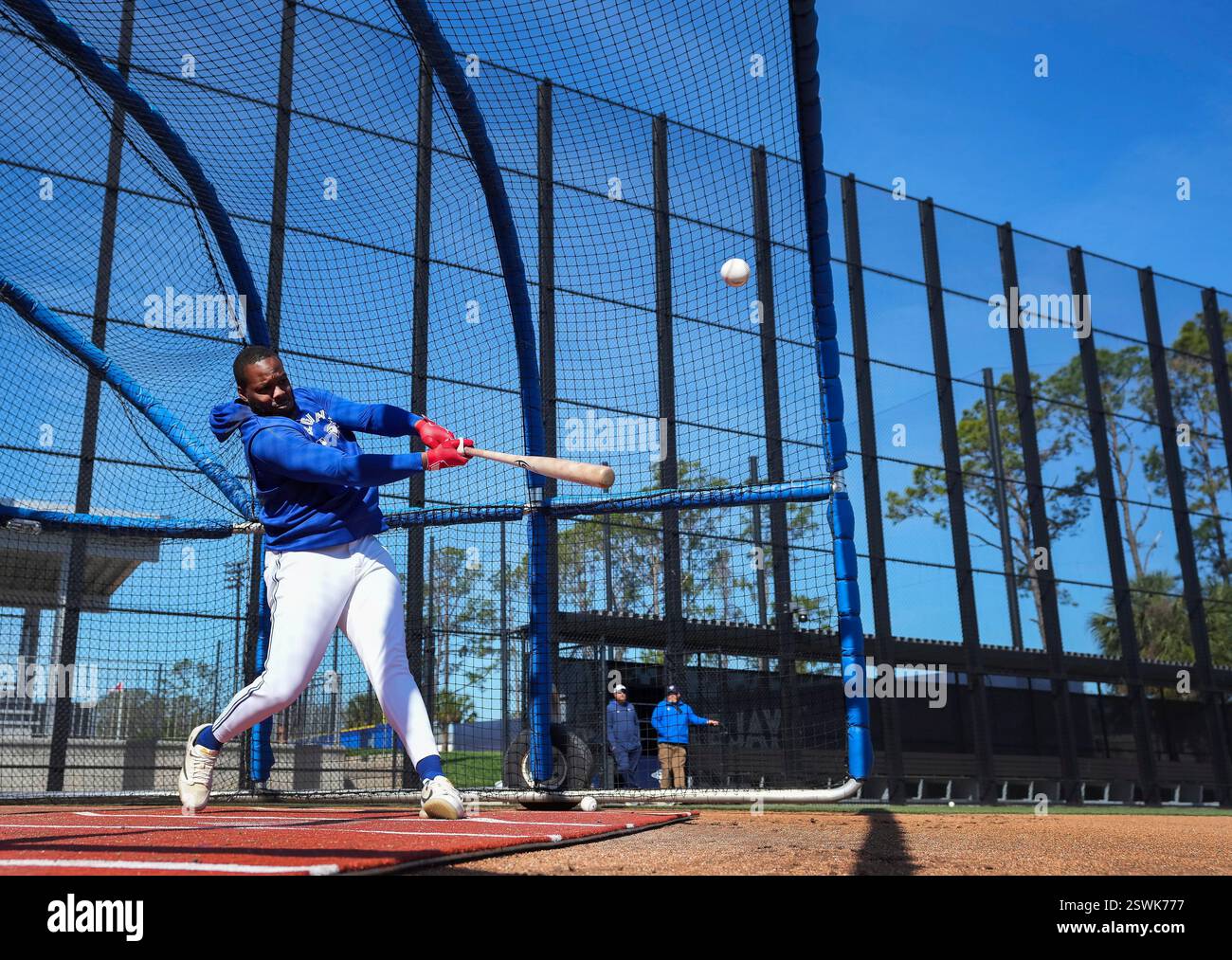 Toronto Blue Jays' Vladimir Guerrero Jr. takes batting practice during ...