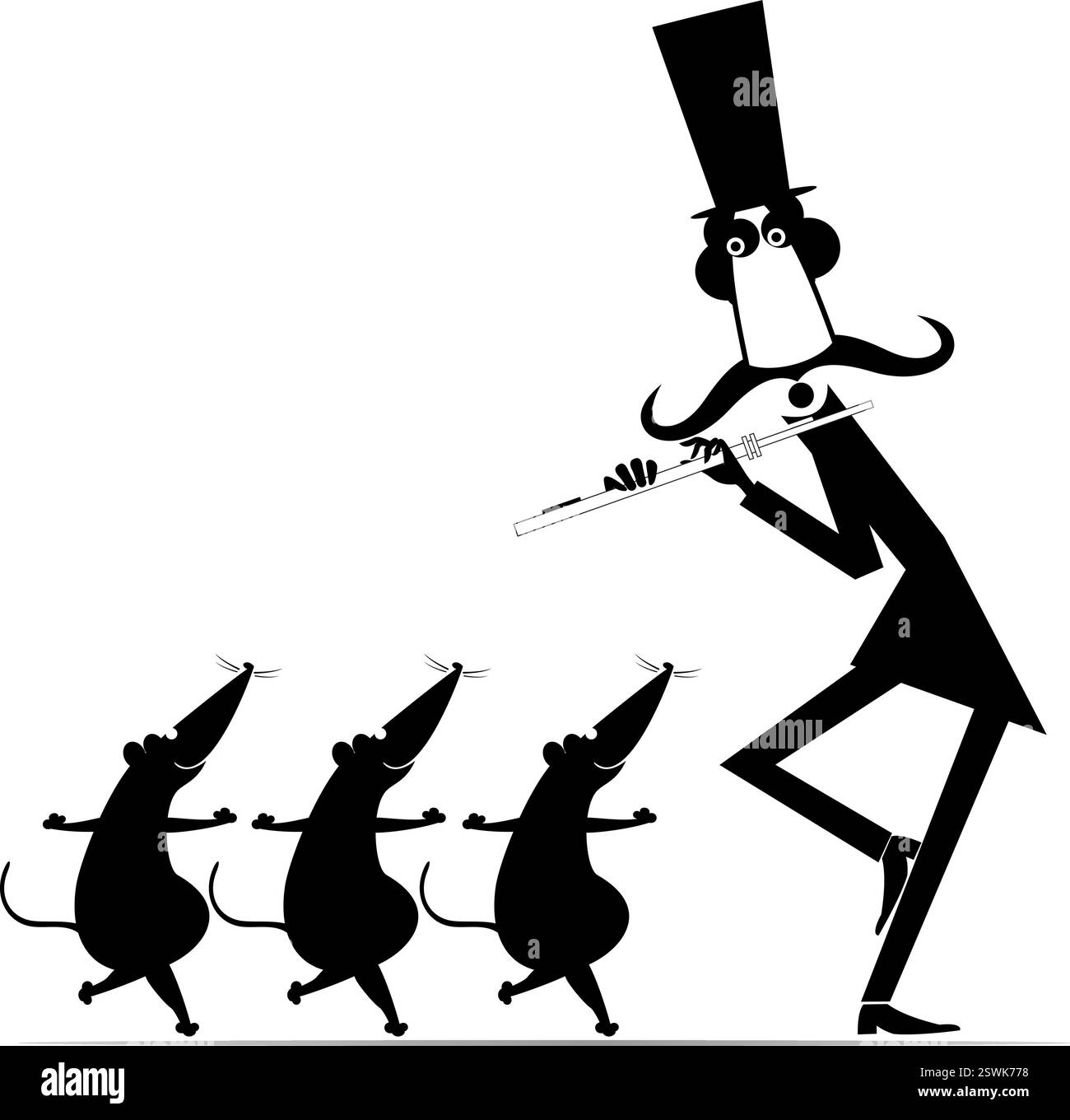 Rats catcher Stock Vector Images - Alamy